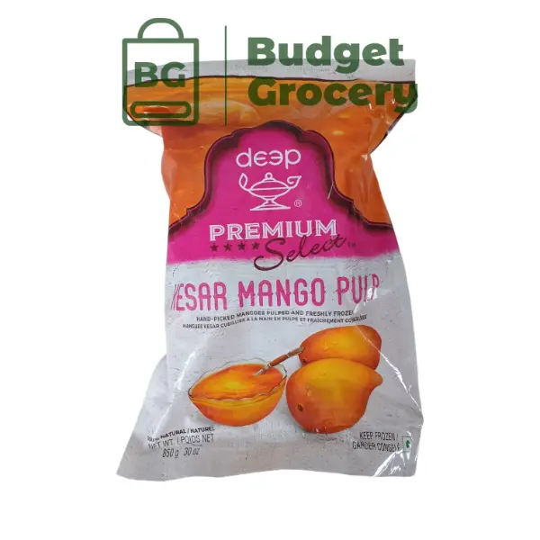 Deep Kesar Mango Pulp Frozen 850g | Budget Grocery